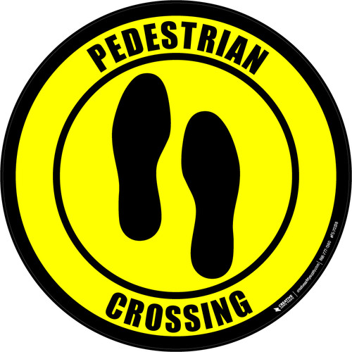 Pedestrian Crossing (Foot Prints) Floor Sign | 5S Today
