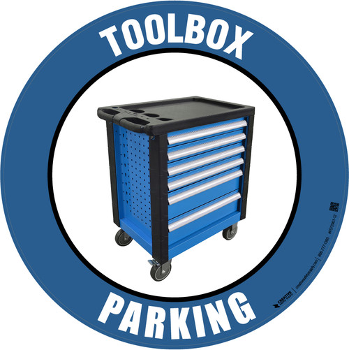 Toolbox Parking - Floor Sign | 5S Today