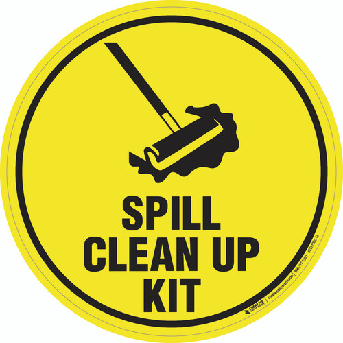 Spill Clean Up Kit - Floor Sign | 5S Today
