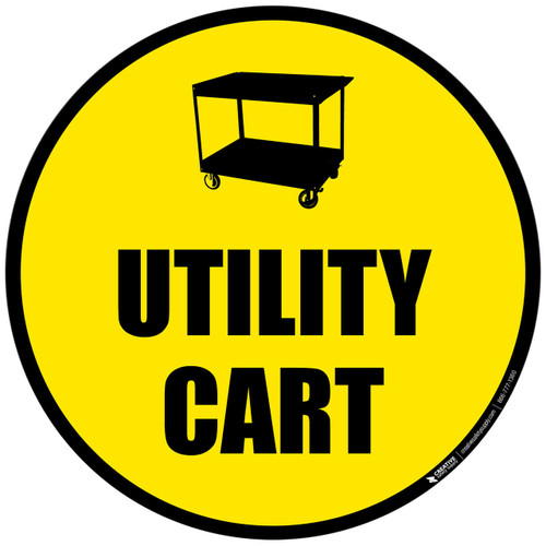 Utility Cart - Floor Sign | 5S Today