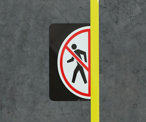 No Pedestrians - Floor Marking Sign | Creative Safety Supply