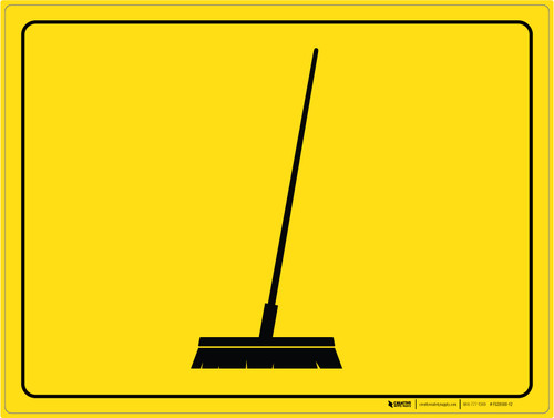 Broom Parking - Floor Marking Sign | Creative Safety Supply