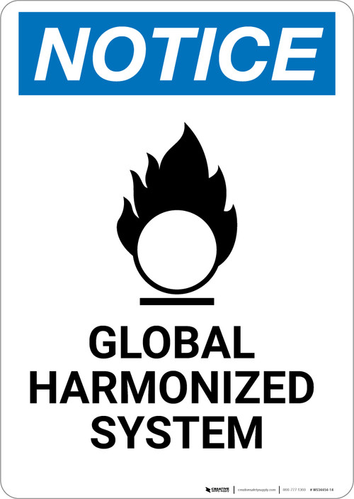 Notice: Global Harmonized System - Wall Sign | 5S Today