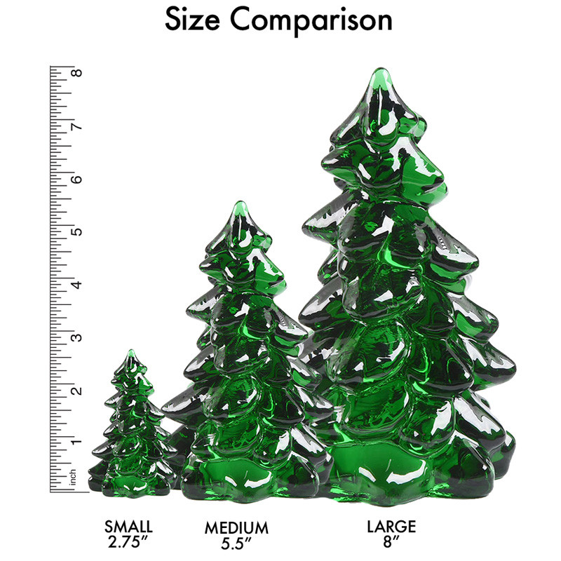 Mosser Glass Christmas Tree - Green 8"
