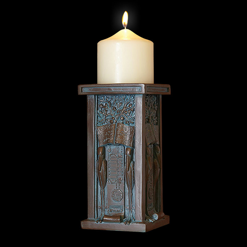 Frank Lloyd Wright Stork Panel Candleholder