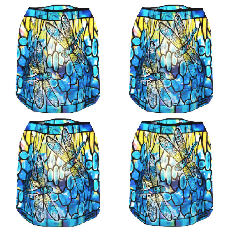 Modgy Louis C. Tiffany Dragonfly Luminaries - Set of Four