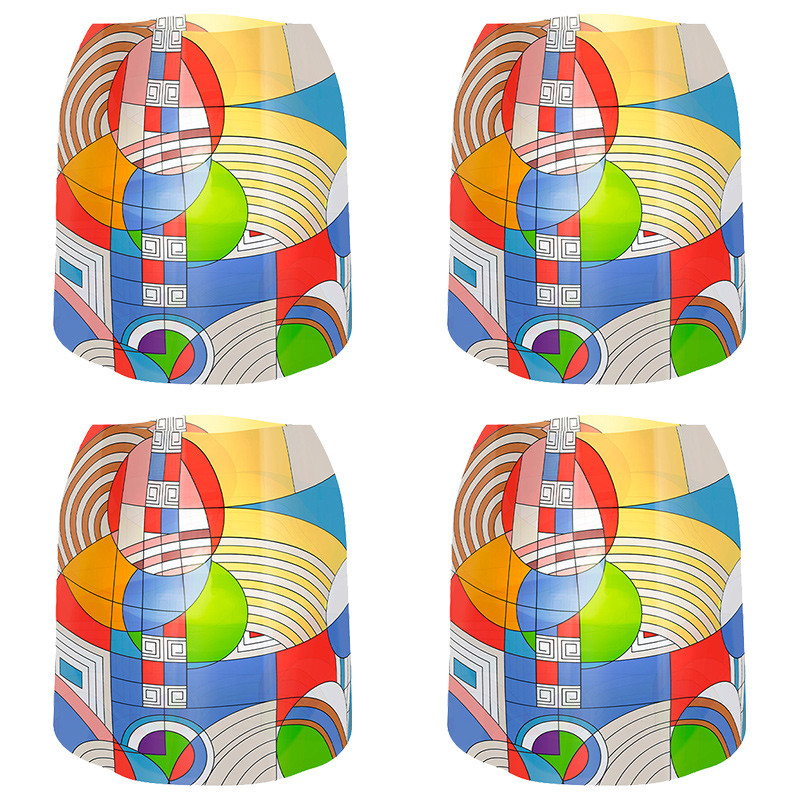 Modgy Frank Lloyd Wright Hoffman Rug Luminaries - Set of Four
