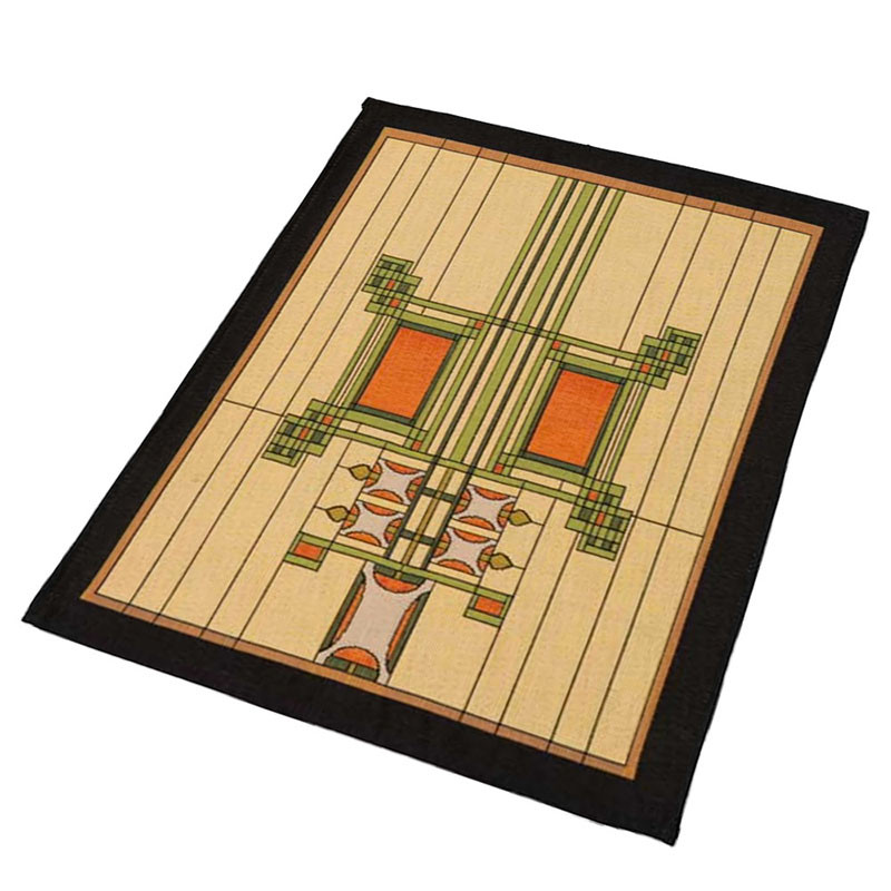 Louis Sullivan Art Glass Window Tapestry Table Runner