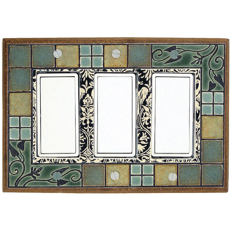 Arts & Crafts Ceramic Tile Switchplate