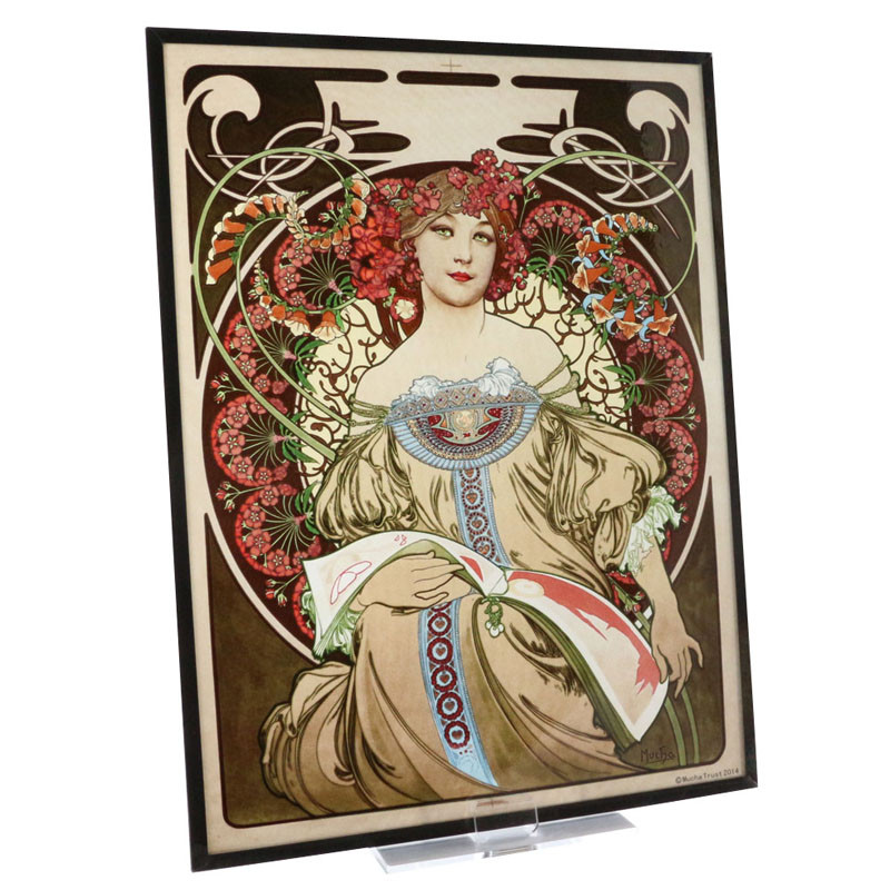 Alphonse Mucha Primrose Stained Glass