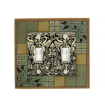Arts & Crafts Ceramic Tile Switchplate