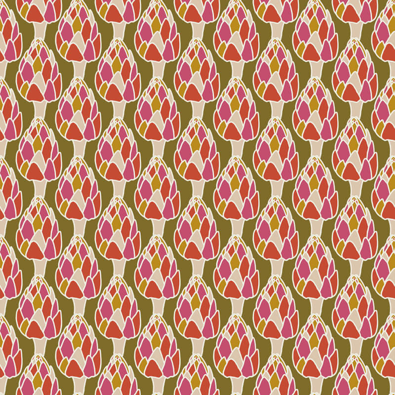 RB Studios - Market Fresh - Artichoke - Rust | Sit n' Sew Fabrics By ...