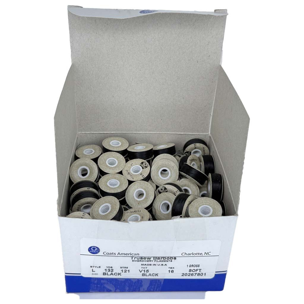 Coats - Style L, Polyester Bobbins (Black) | Sit n' Sew