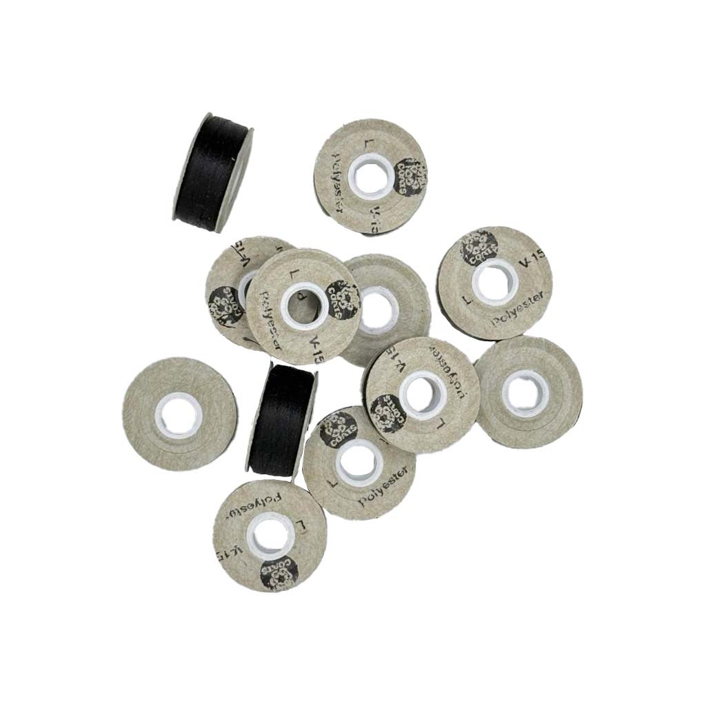 Coats - Style L, Polyester Bobbins (Black) | Sit n' Sew