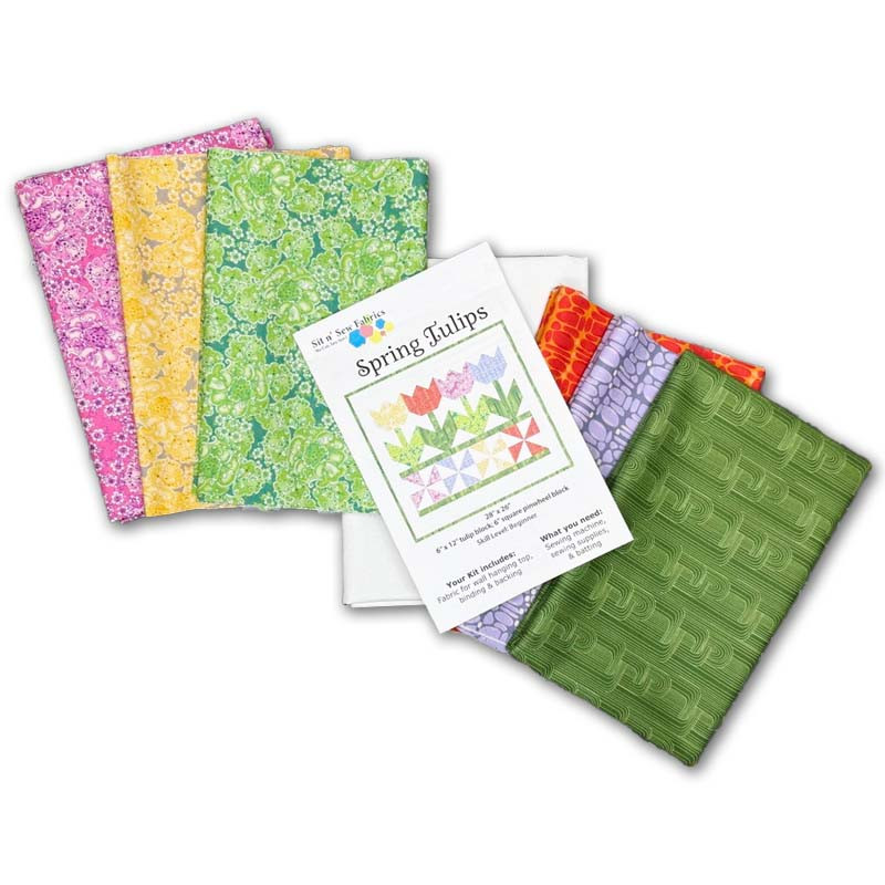 Spring Tulips Wall Hanging Quilt Kit | Sit n' Sew Fabrics