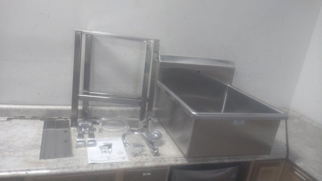 SANI-LAV U24242 Utility Sink: Sani-Lav, Stainless Steel, 45 1/2 in ...