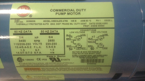 GOULDS WATER TECHNOLOGY 7GBC07 Booster Pump: 3/4 hp, 1 Phase, 115/230V ...