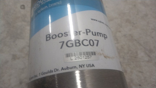 GOULDS WATER TECHNOLOGY 7GBC07 Booster Pump: 3/4 hp, 1 Phase, 115/230V ...