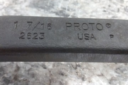 PROTO J2623 PROTO Spud Wrench: Alloy Steel, Black Oxide, 1 7/16 in Head ...