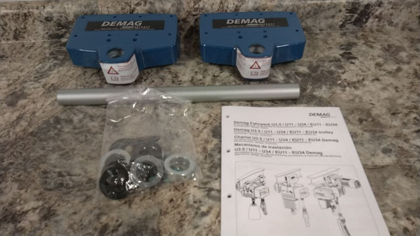 Demag U11-310 Trolley: Push, 2,400 lb Max Hoist Load Capacity, For 7 7/ ...