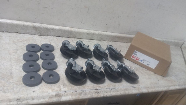 METRO 5MB METRO Replacement Caster for Wire Shelving: 6 3/32 in, Rubber ...