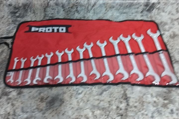 PROTO J3100B PROTO Open End Wrench Set: Alloy Steel, Chrome, 14 Tools ...
