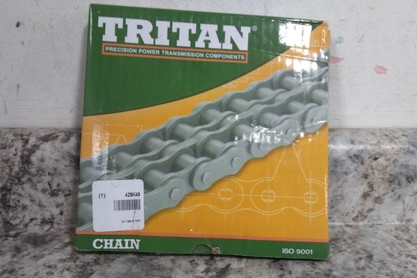 TRITAN 41-1SS X 10FT TRITAN Roller Chain: Single Strand, 41, 1/2 in ...