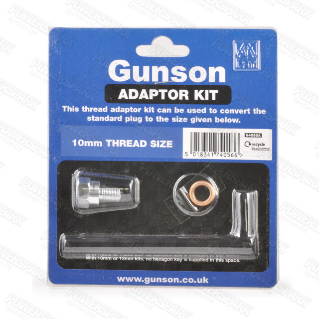 Gunson Hi Gauge Plug Adaptor Kit 10mm G4055A
