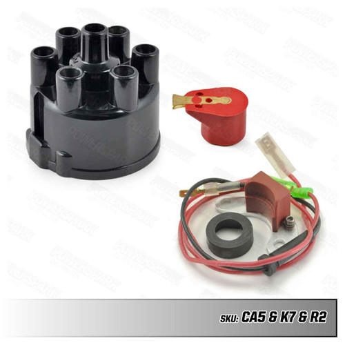 Lucas 45D6 Distributor Cap, Ignition Kit & Rotor Arm