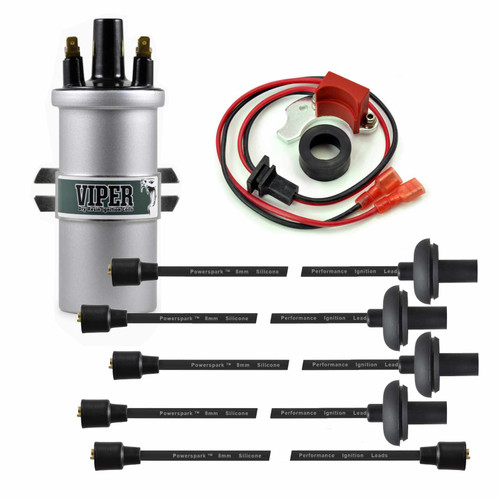 Air Cooled VW Electronic Ignition Kit Viper Coil HT Leads