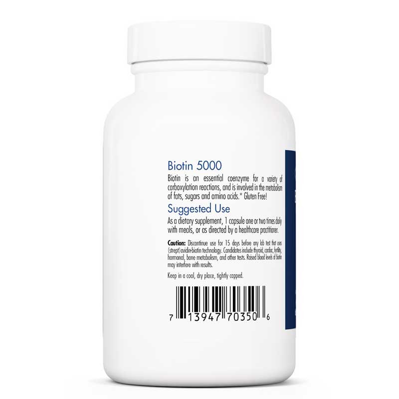 Biotin 5000 mcg - Riordan Clinic Nutrient Store