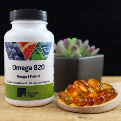 Omega 820 (Fish Oil), 60 Softgels - Riordan Clinic Nutrient Store