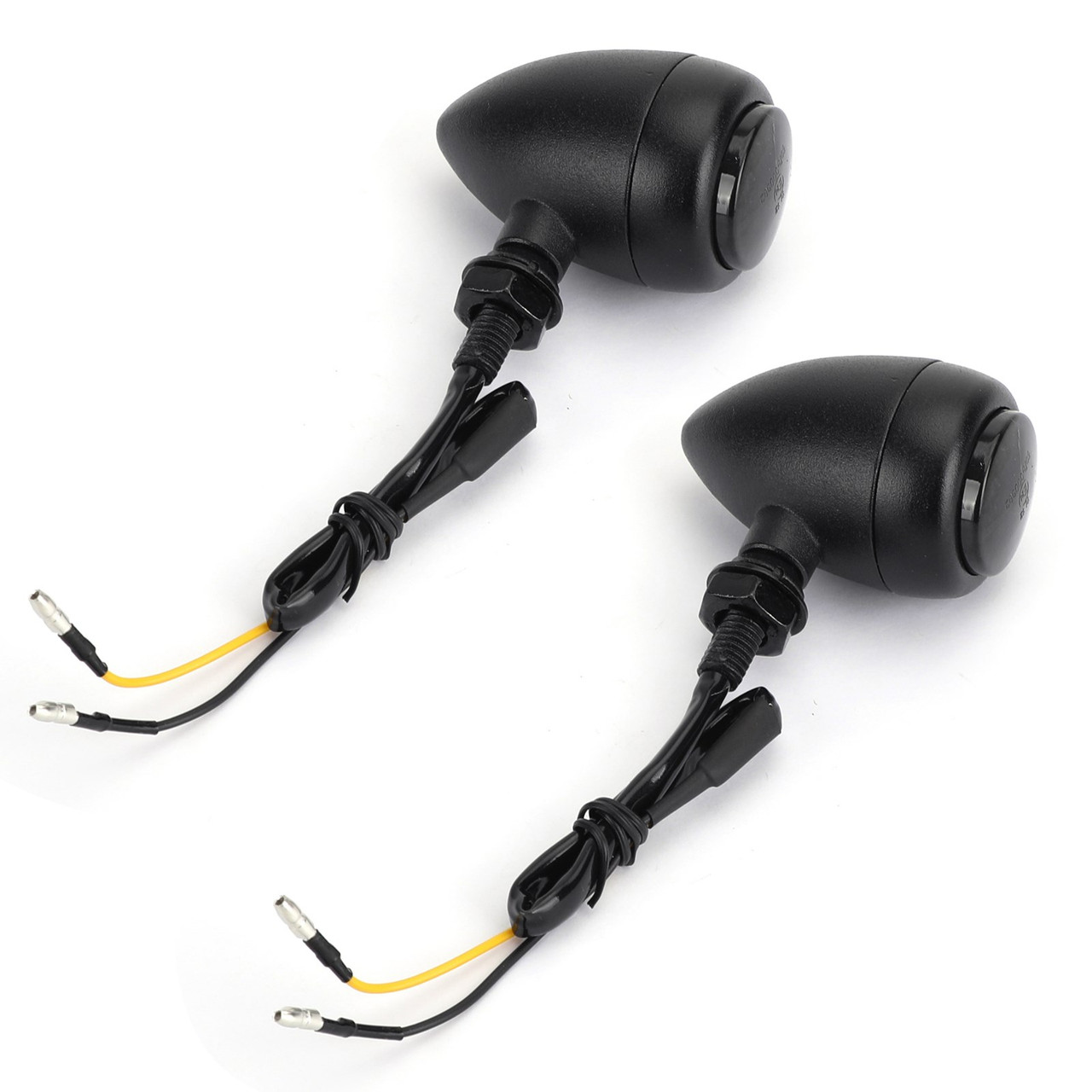 Bullet LED Turn Signals Indicators universal Custom, Matt Black - Mad ...