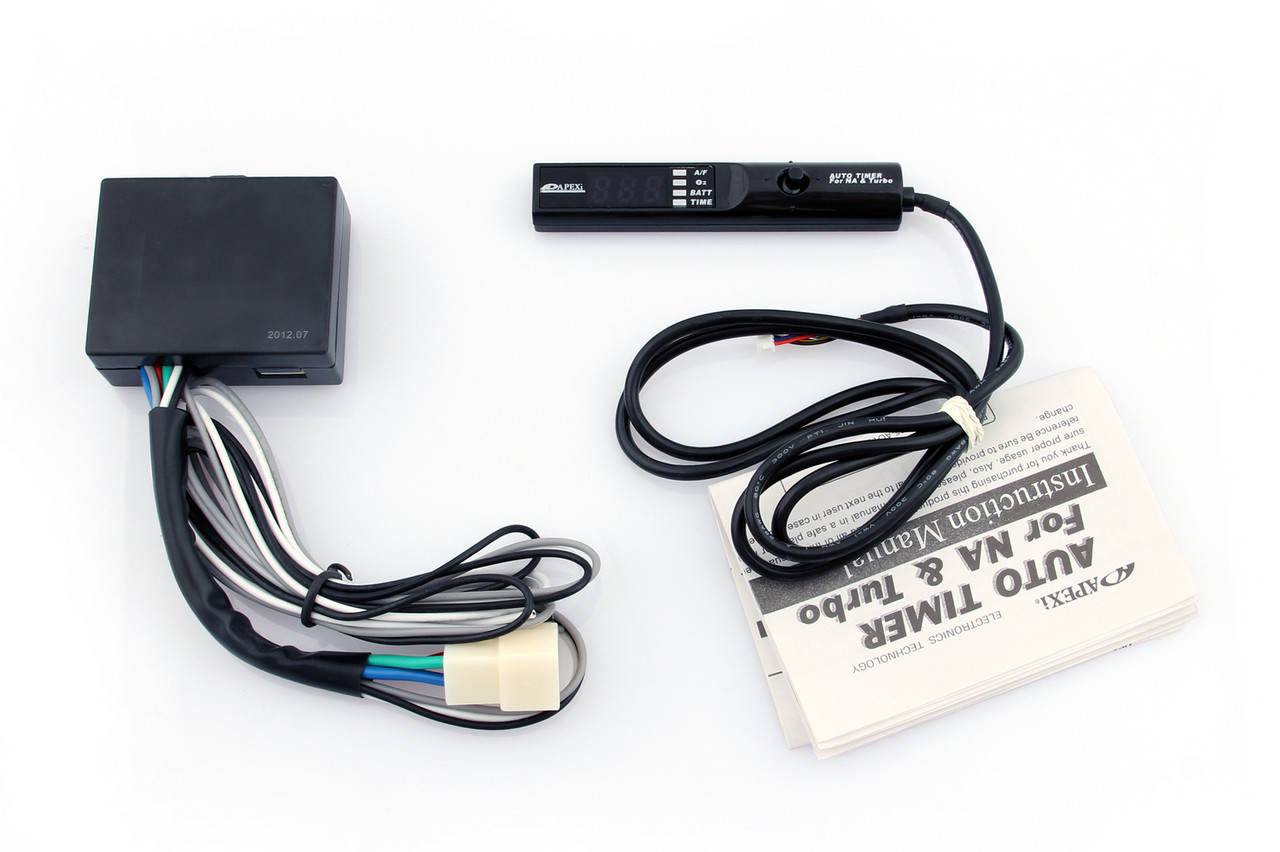 Universal Apexi Auto Timer Na And Turbo Black Pen Control W Blue Digital