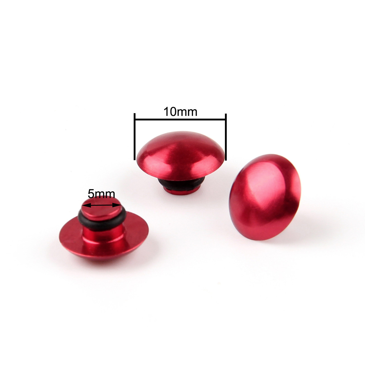 Hex Socket Bolt Screw Nut Head Cover Cap M6 6MM Universal, Red - Mad ...