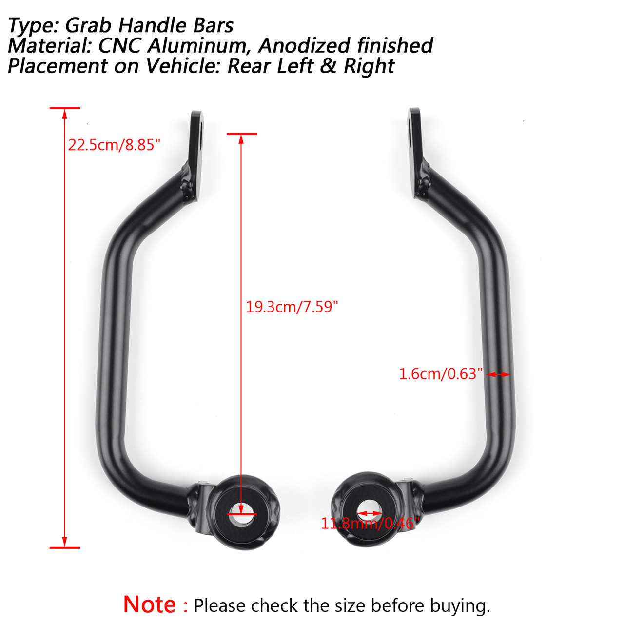 Passenger Rear Seat Handle Grab Bar Hand Rail For Kawasaki Z900RS 2017 ...