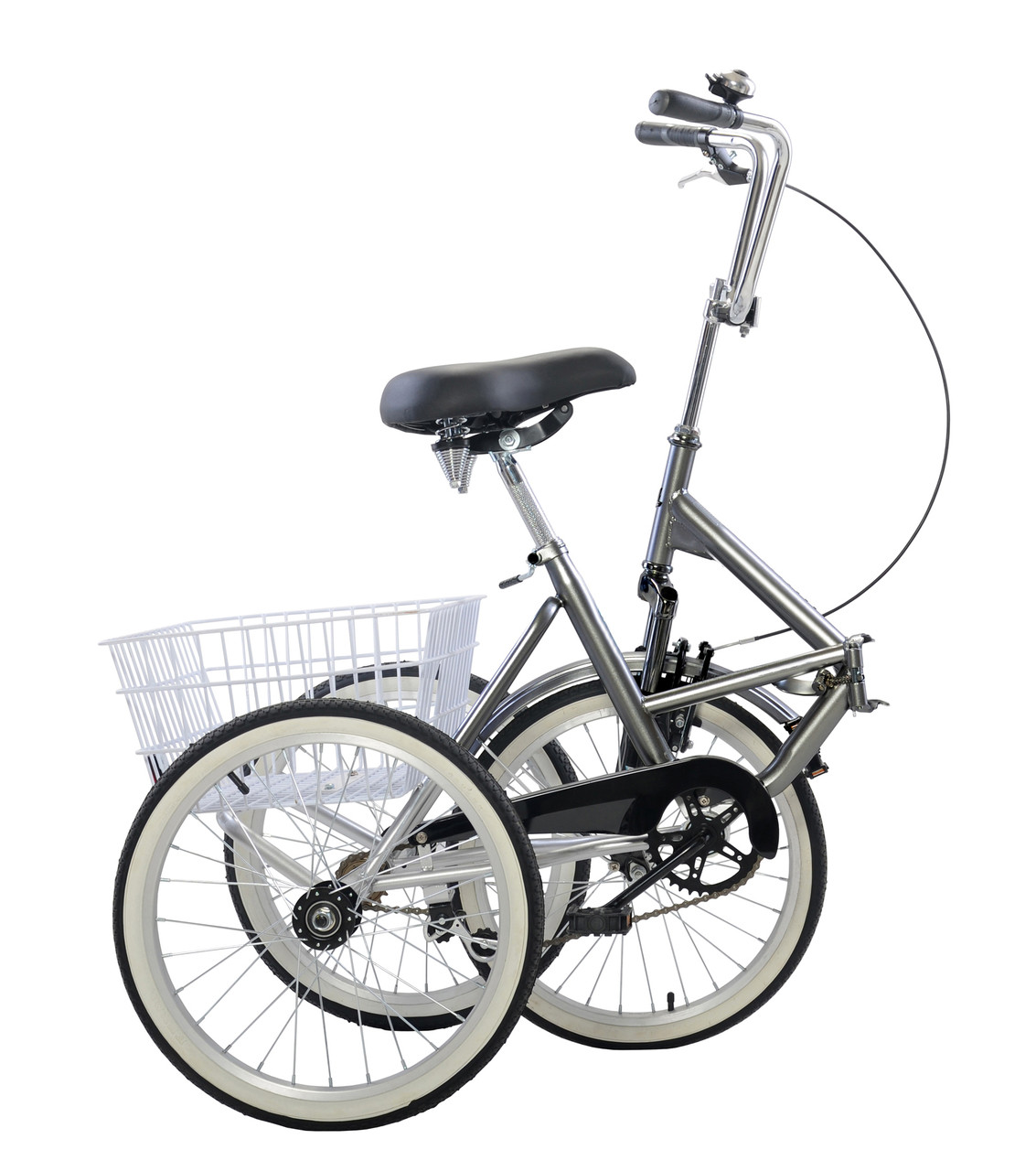 USA Adult Folding Tricycle Bike 3 Wheeler Bicycle Portable Tricycle 20 ...