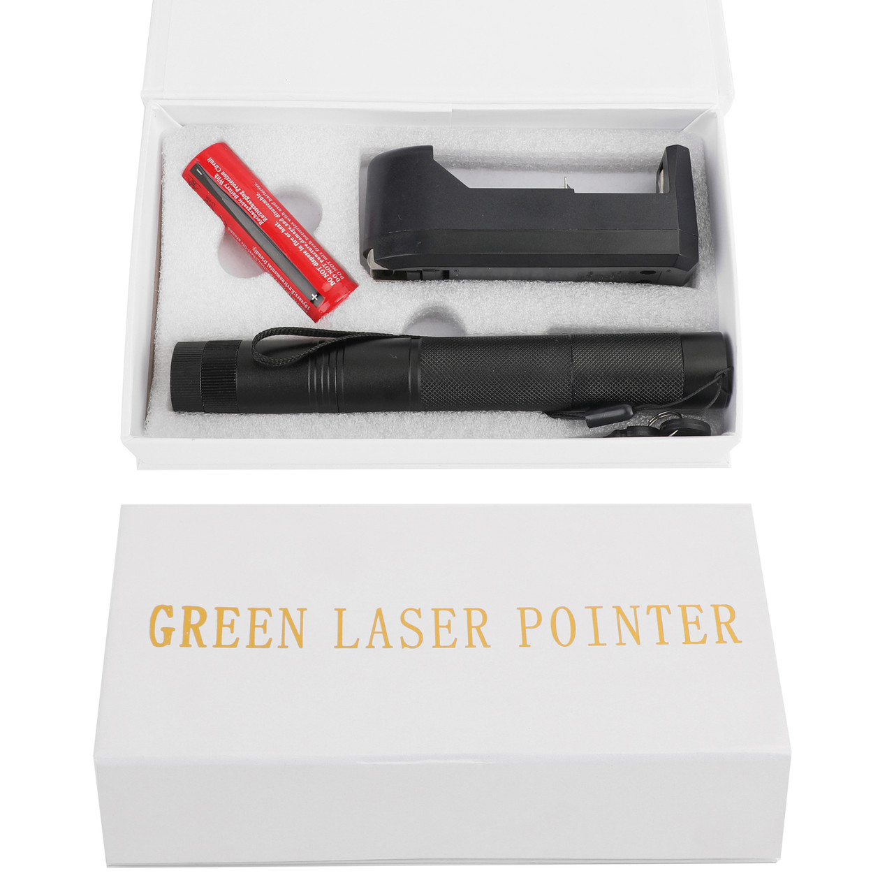 500Mile 532nm 303 Green Laser Pointer Visible Beam Light Lazer Pen+ ...