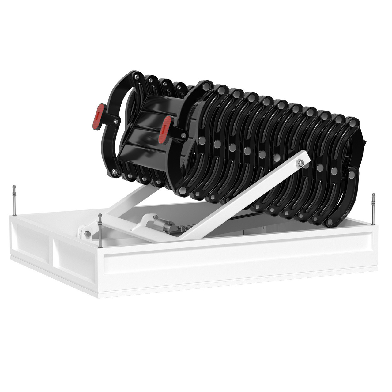 9.5ft Electric Attic Ladder 11 Steps Aluminum Folding Remote for Loft ...