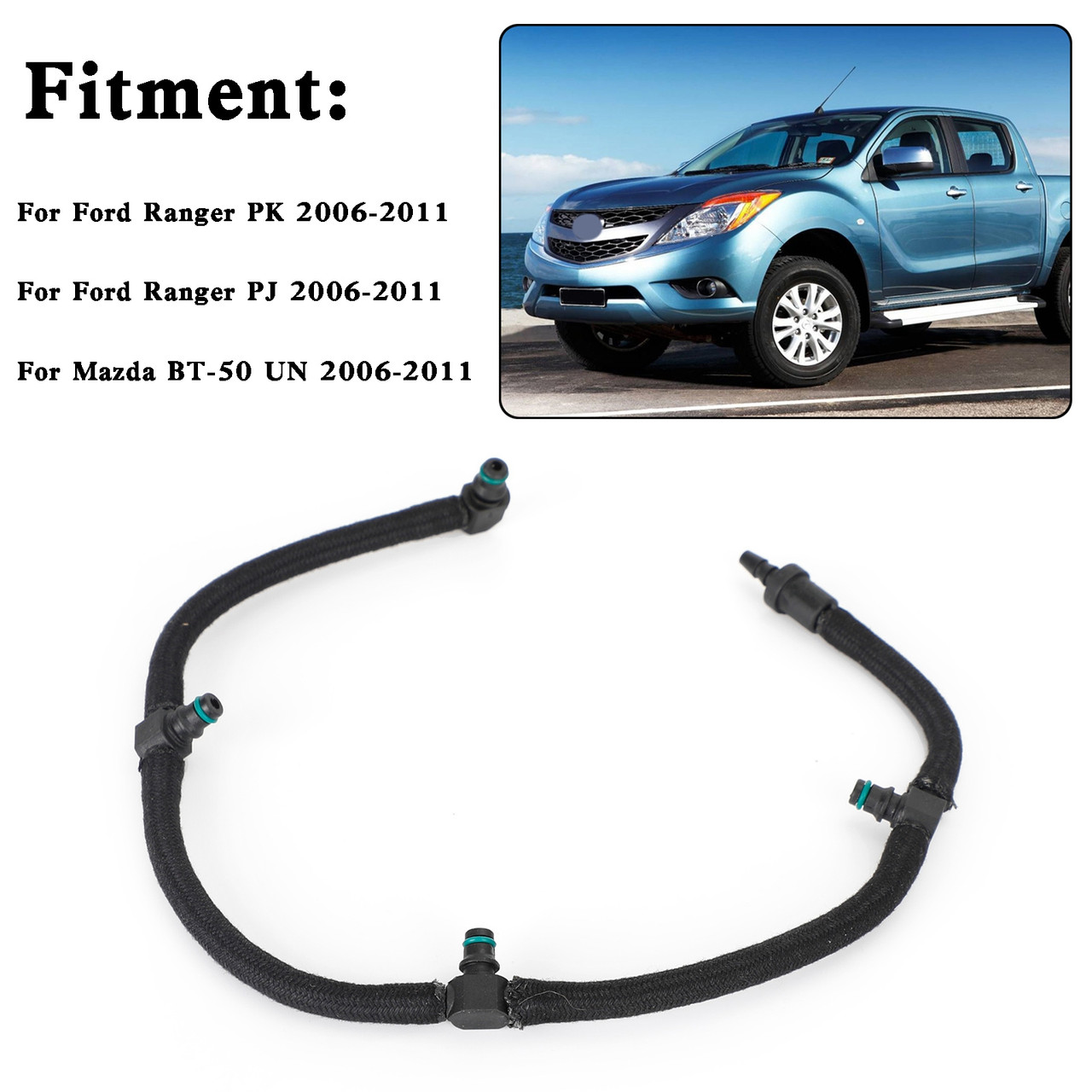 Fuel Injector Return Hose WE011349Y Fit For Mazda BT-50 UN 2006-2011 ...