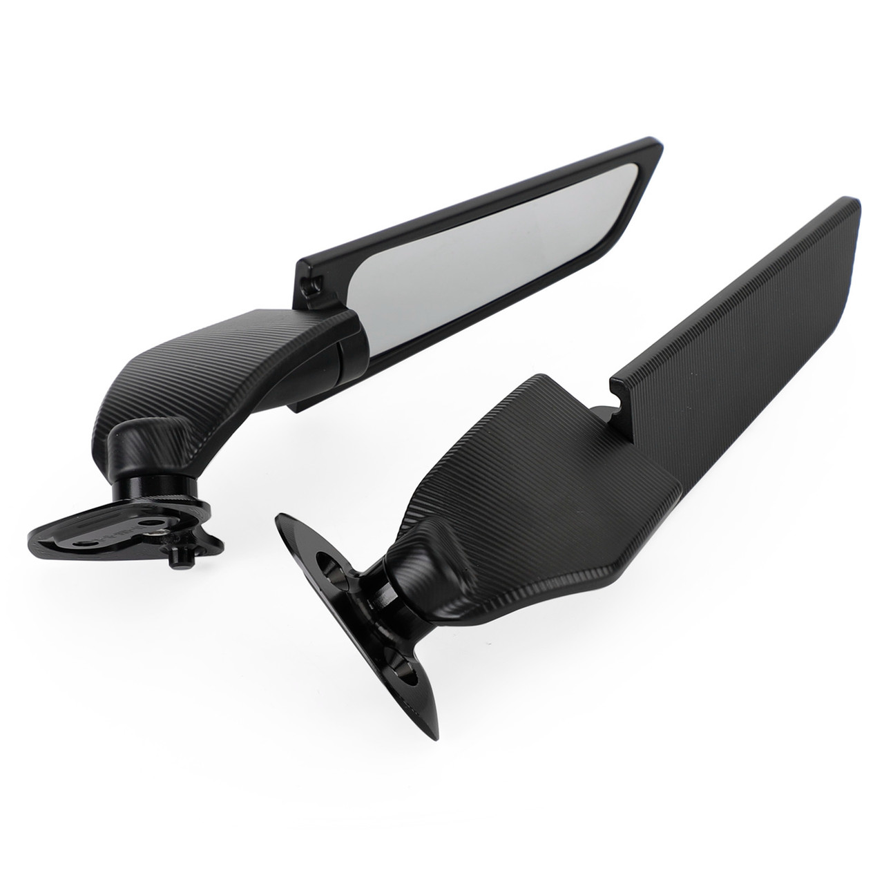 15-19 Yamaha YZF R1 R1M Adjustable Wing Fin Rearview Mirrors - Mad Hornets