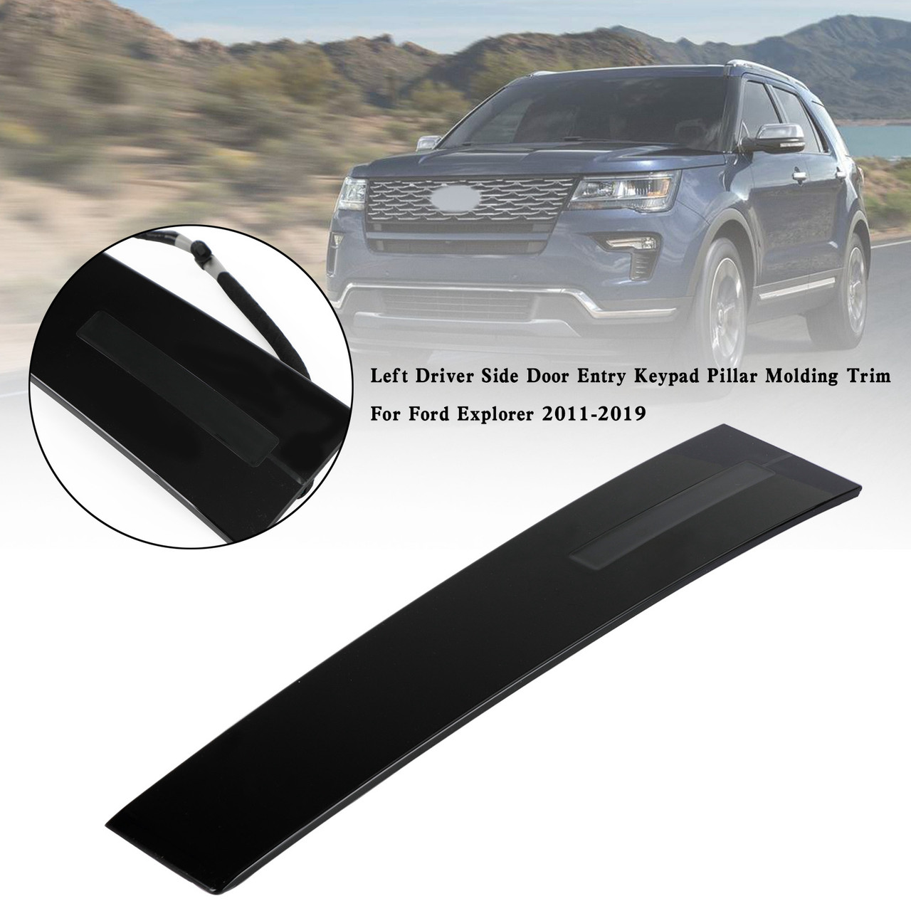 Left Driver Side Door Entry Keypad Pillar Molding Trim For Ford ...