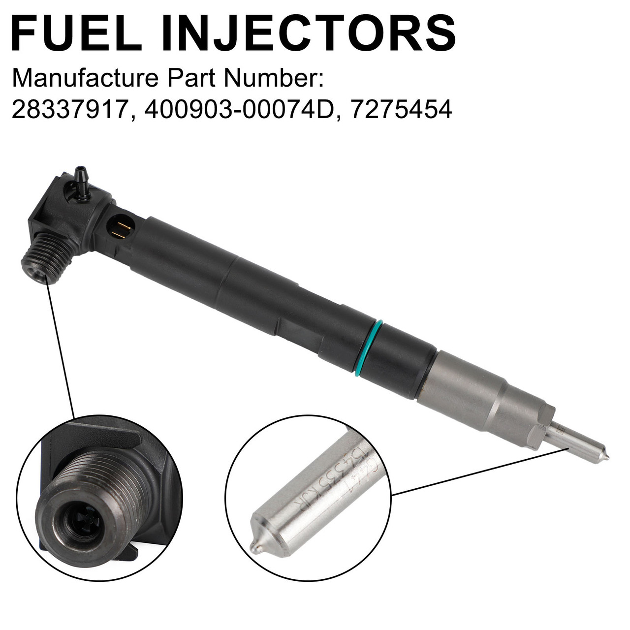 4PCS Fuel Injectors 400903-00074D fit Bobcat fit Doosan D24 D18 Engine ...
