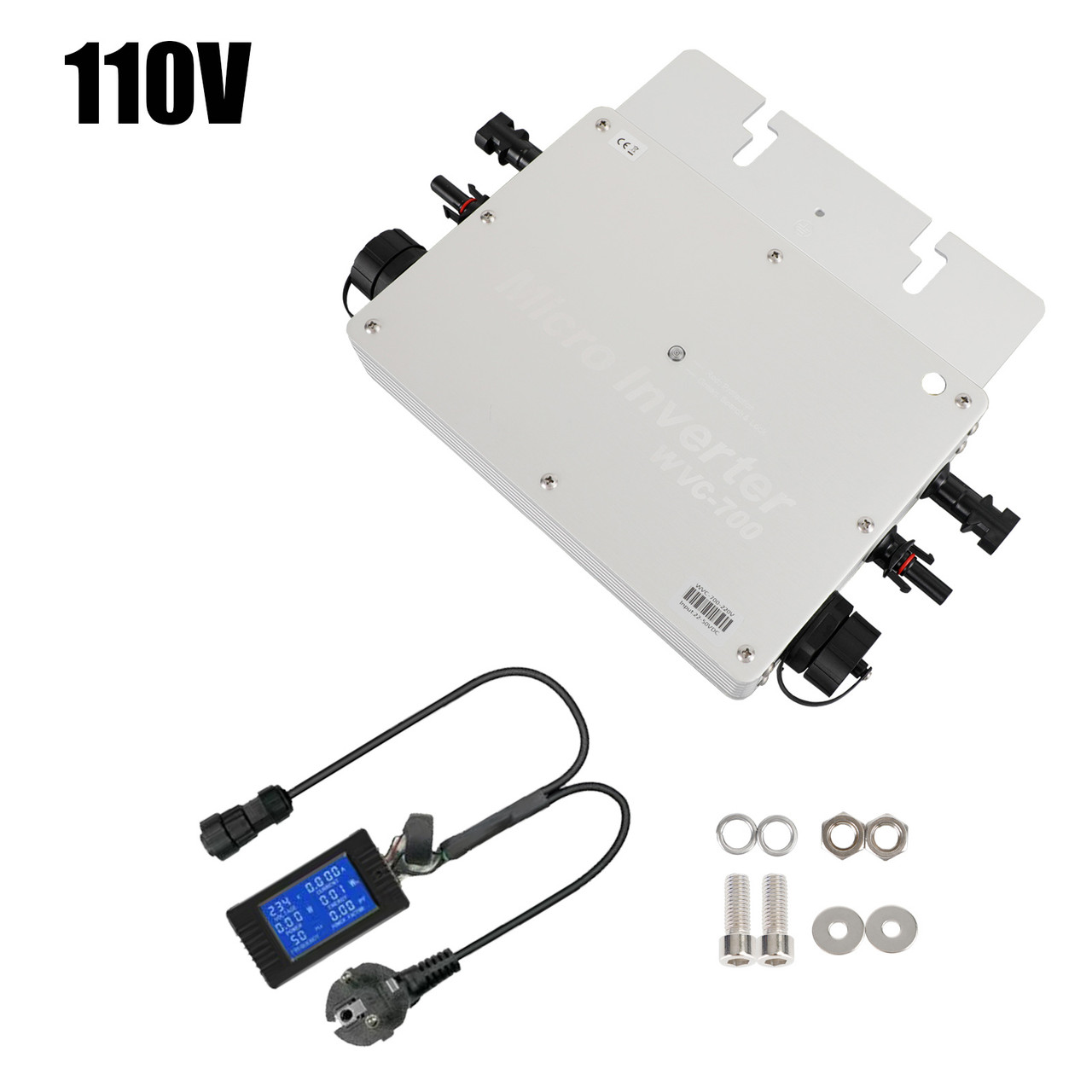 700W/110Vac IP65 Waterproof Solar Inverter Grid Tie MPPT Micro Inverter ...