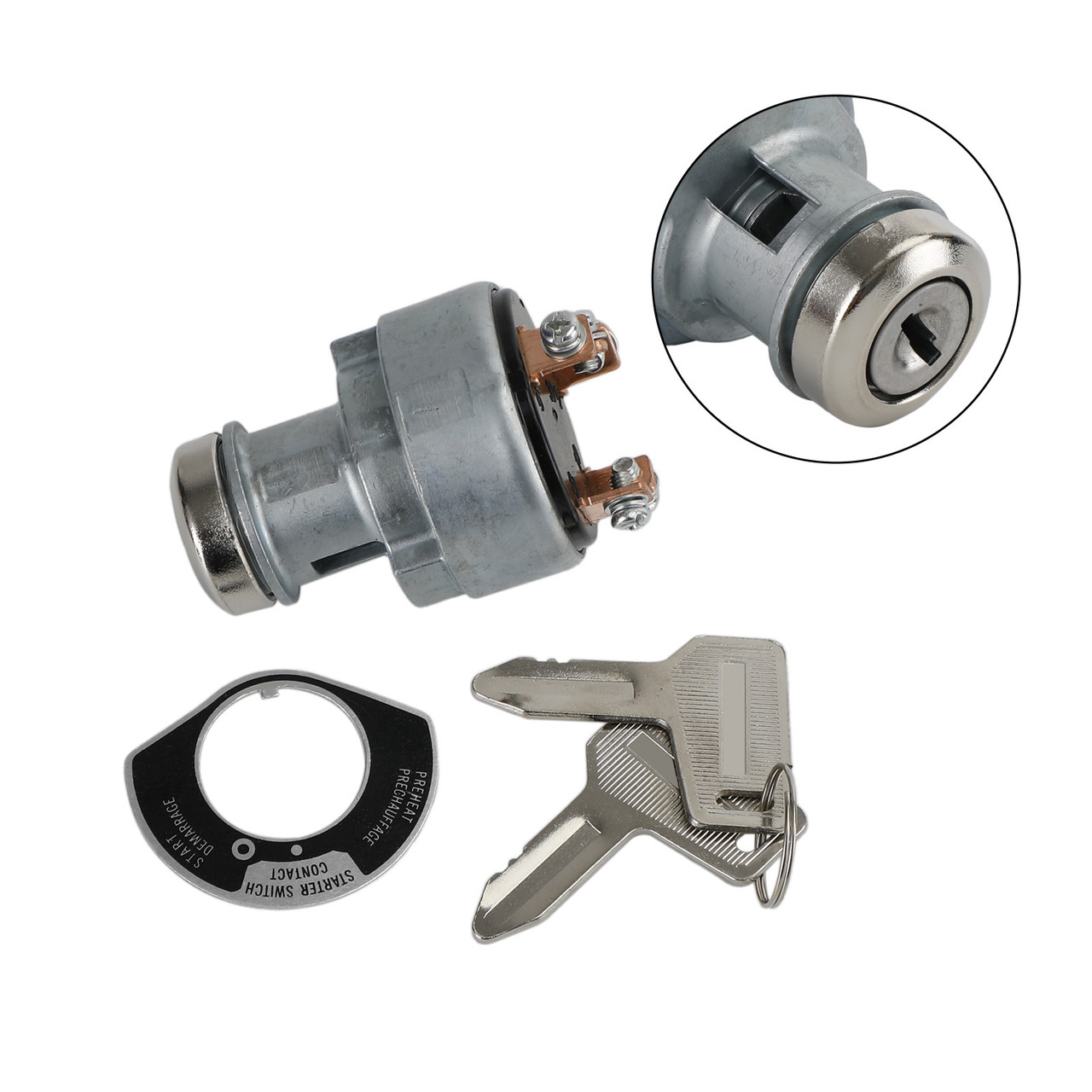 Ignition Switch W/301 Keys 933110-00200 933110-00100 Yanmar Excavator ...