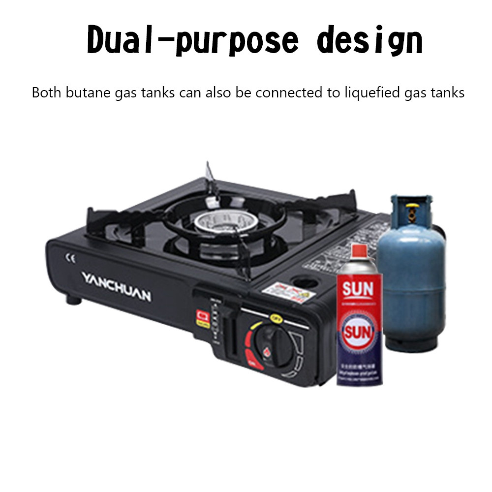 Butane/liquefied gas tank Dual purpose Burner Gas Camping Stove ...