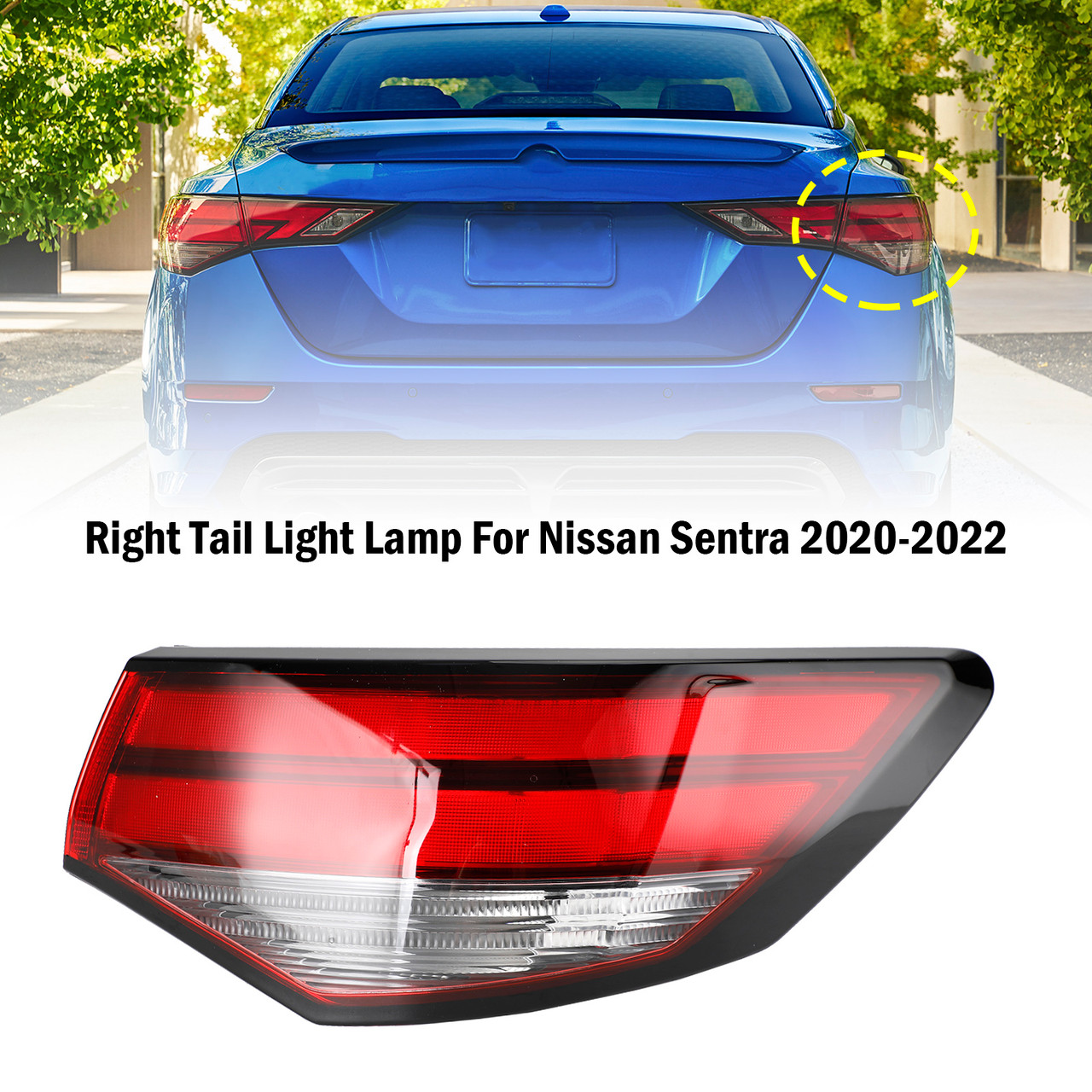 Right Nissan Sentra 2020-2022 Tail Light Lamp - Mad Hornets