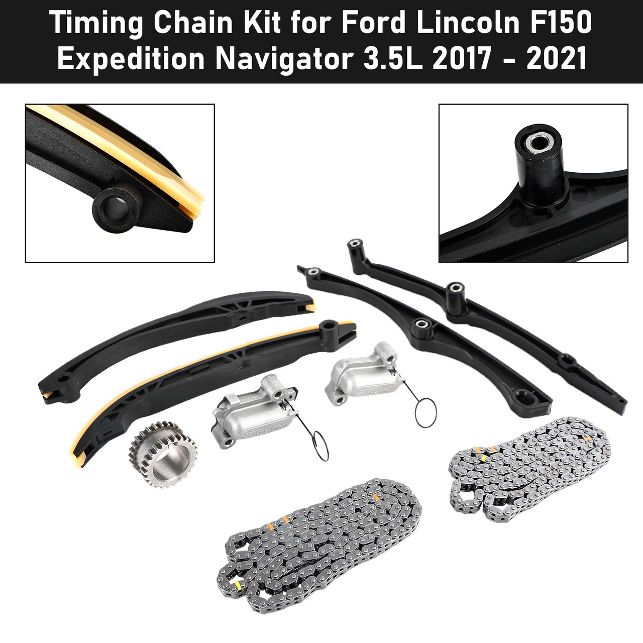 2017-2021 Ford Expedition 3.5L V6 DOHC Turbo Timing Chain Kit - Mad Hornets