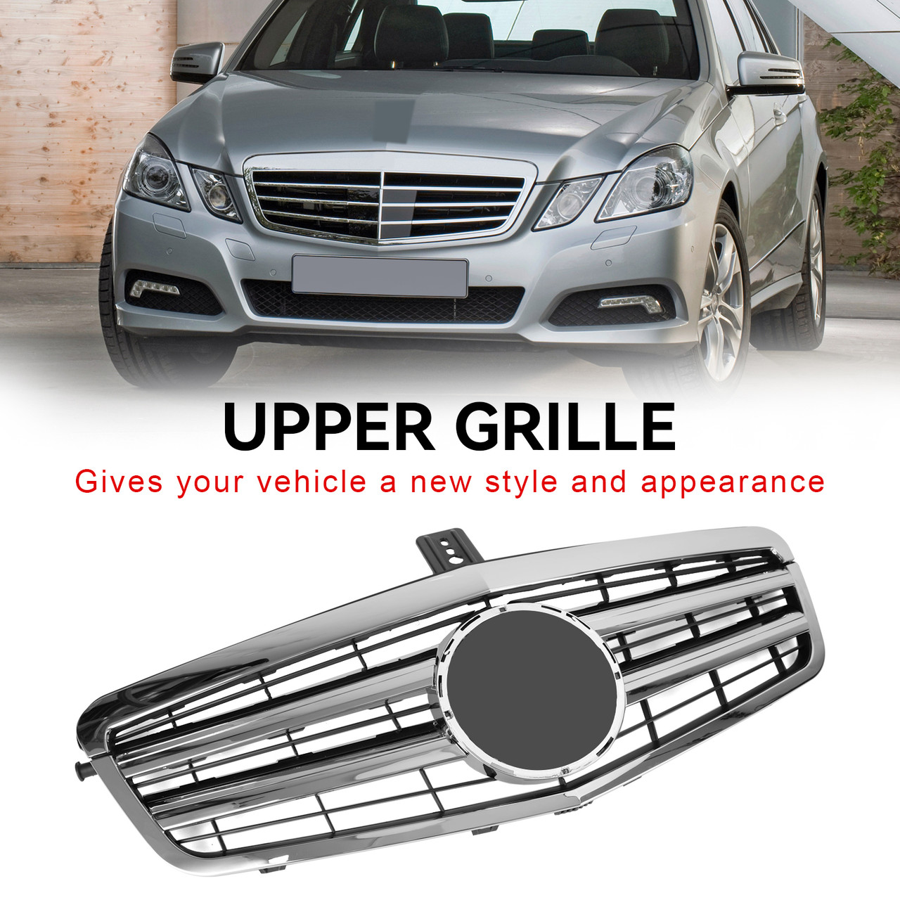 Front Bumper Grille Grill Fit Mercedes-Benz W212 E Class E350 E550 2010 ...