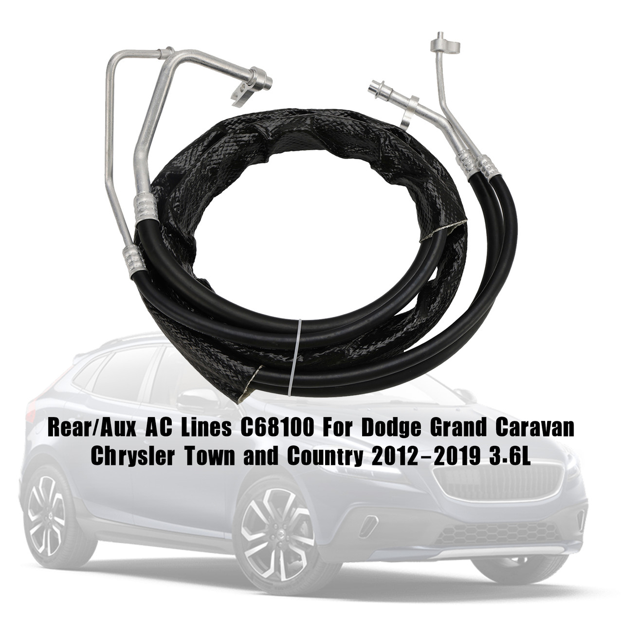 C68100 2012-2019 Dodge Caravan Grand Caravan Rear/Aux AC Lines - Mad ...